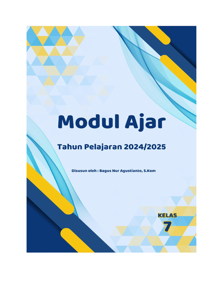 Modul Ajar Informatika Kelas 7 Fase D | PDF