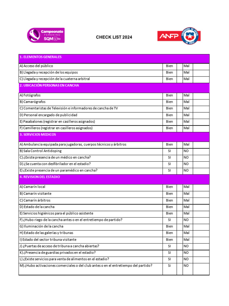 Checklist 2024 Primera División | PDF
