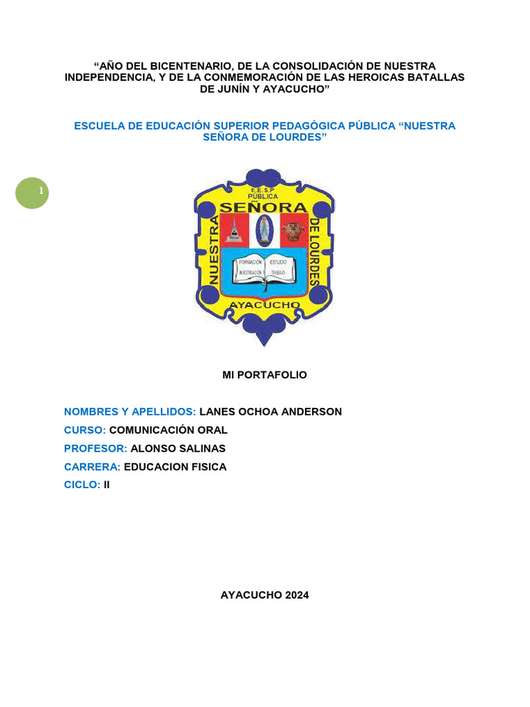 Laines Ochoa, Anderson | PDF | Comunicación | Hablar en público