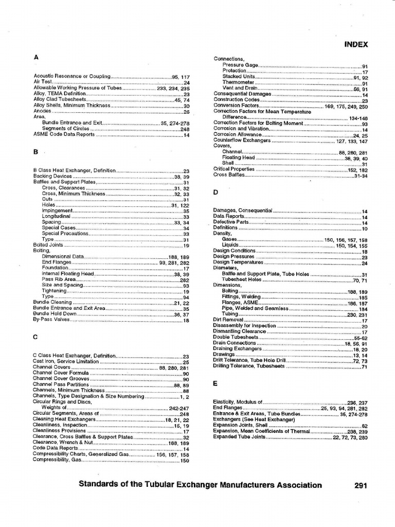 Index | PDF | Pipe (Fluid Conveyance) | Chemical Engineering