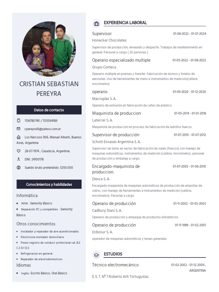 CV Cristian | PDF