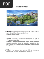 World Landforms - List of All Landforms | PDF