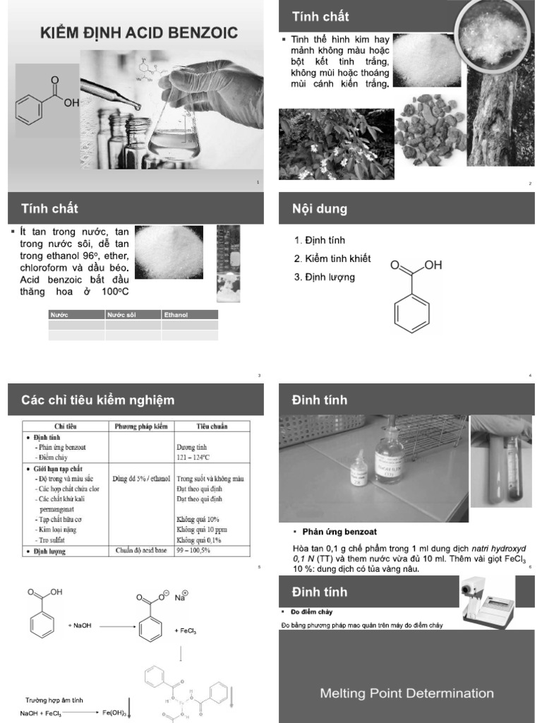 Kiem Dinh Acid Benzoic | PDF