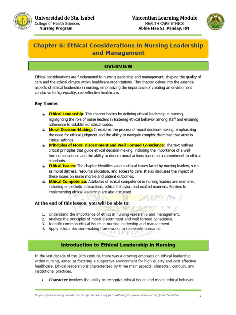 Chapter 6 Module Hce Panday | PDF | Nursing | Health Care