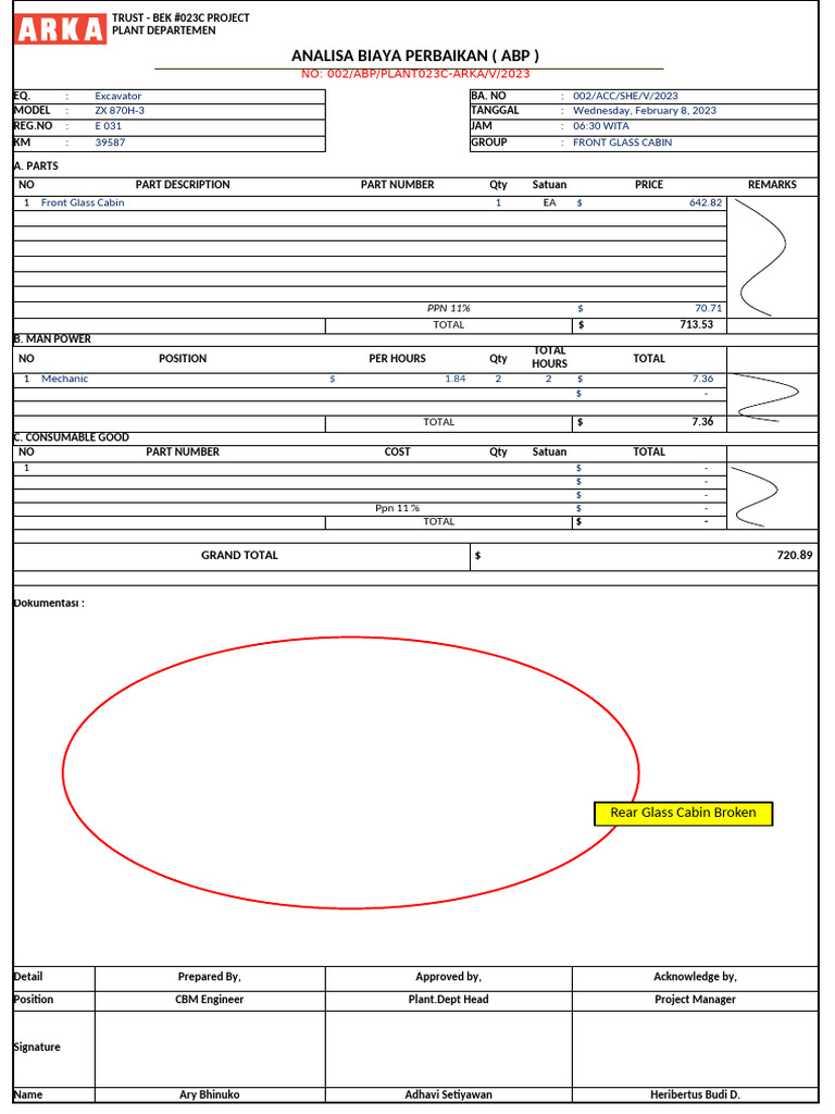 ABP E 031 FRONT GLASS CABIN | PDF | Motor Vehicle | Car