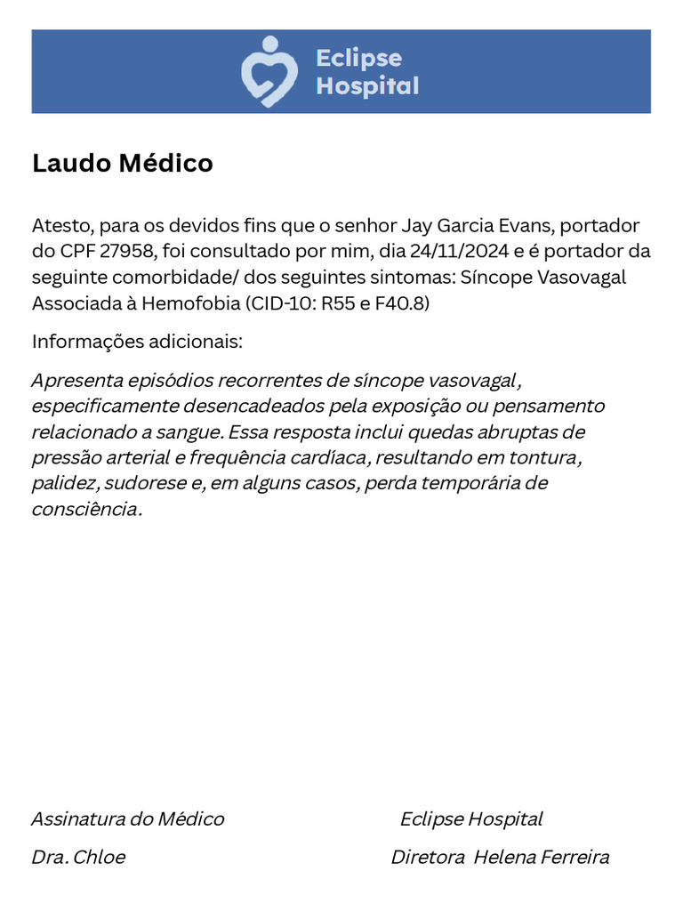 Laudo Medico-1 | PDF