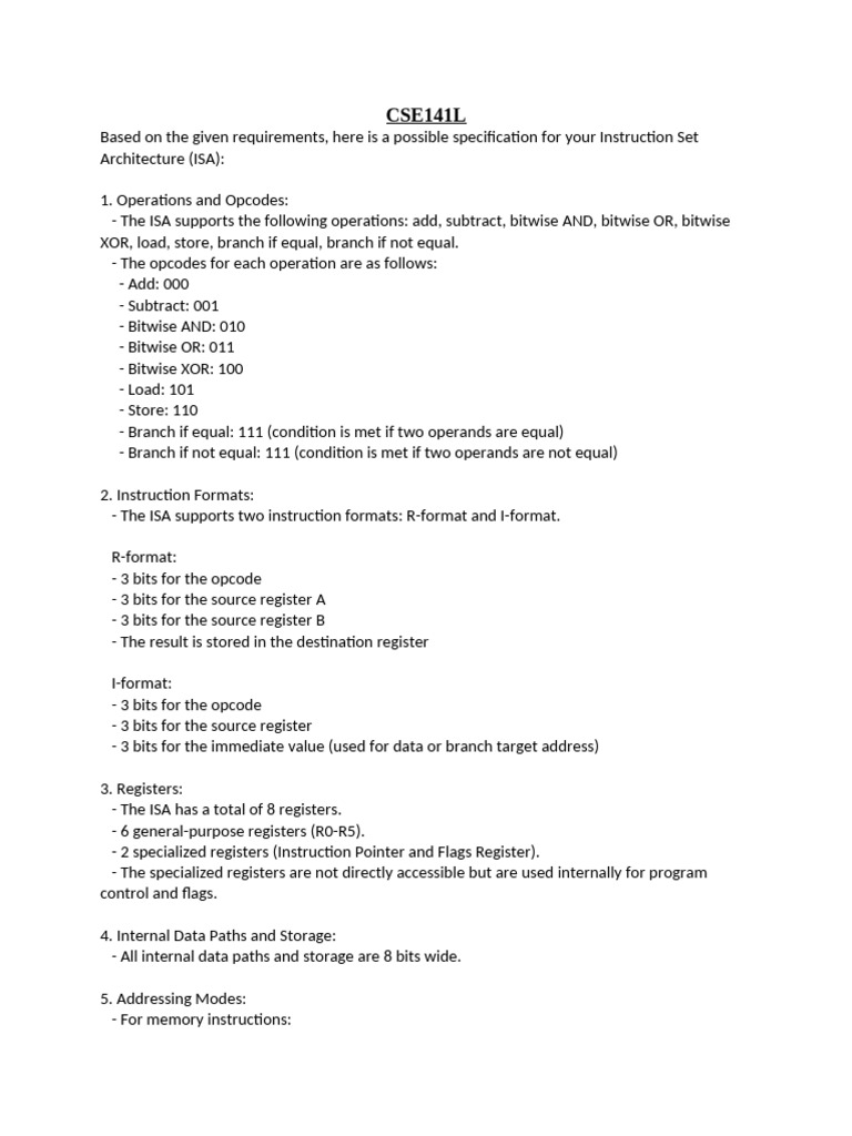 CSE141L | PDF | Computer Architecture | Computer Engineering