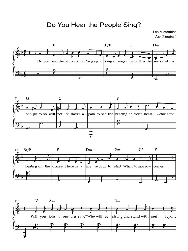 Do You Hear The People Sing | PDF
