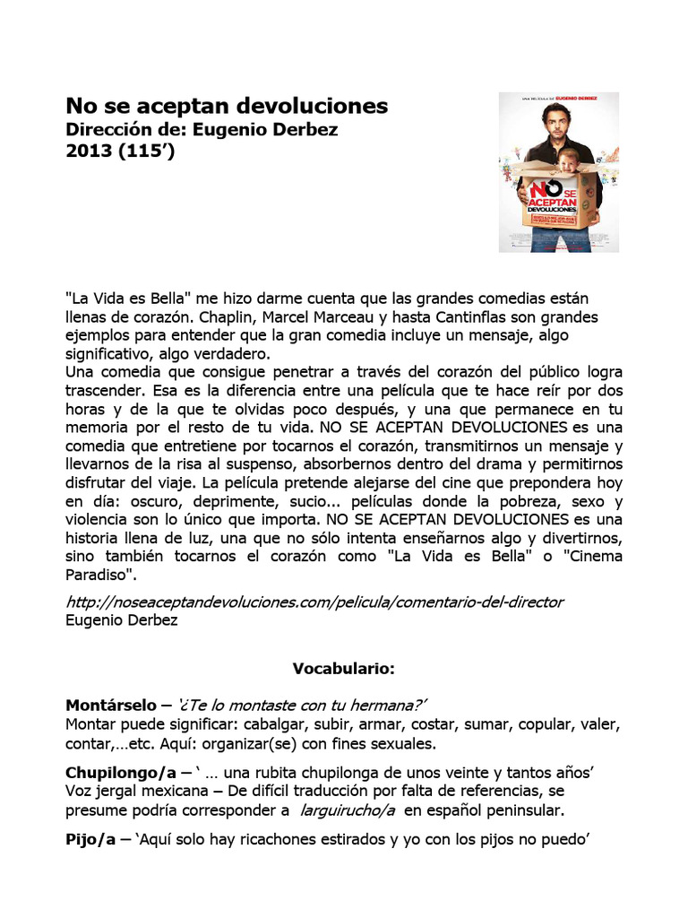 No Se Aceptan Devoluciones | PDF