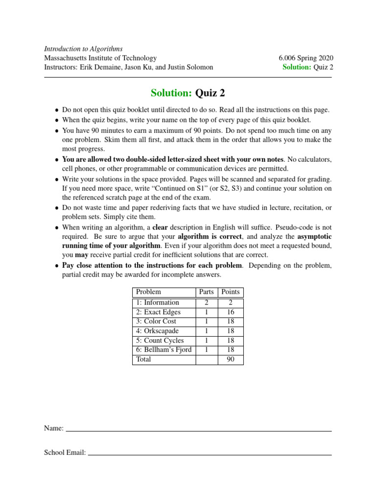 MIT6_006S20_q2_sol | PDF | Graph Theory | Mathematical Relations