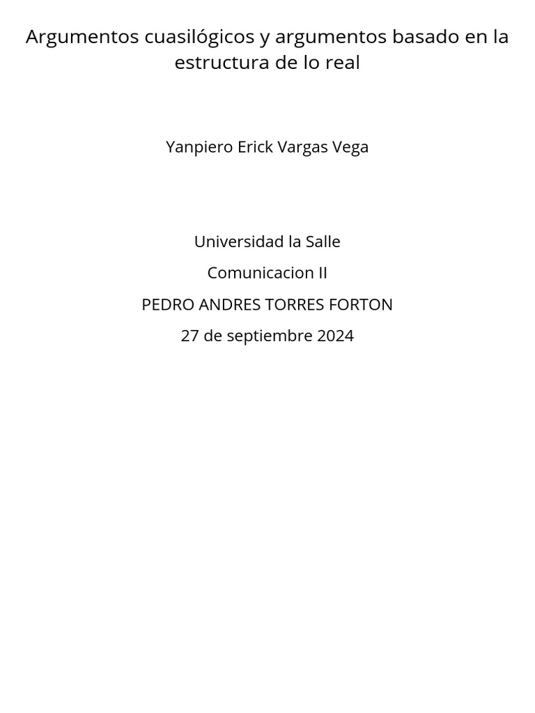 Argumentos y Esquemas | PDF