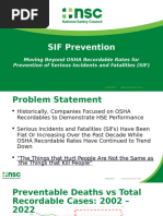 SIF Determination and Categorization Guide | PDF | Injury | Epidemiology