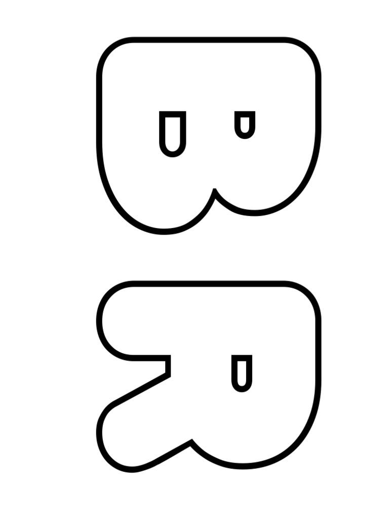 Black White Alphabet Letters Collage Worksheets | PDF