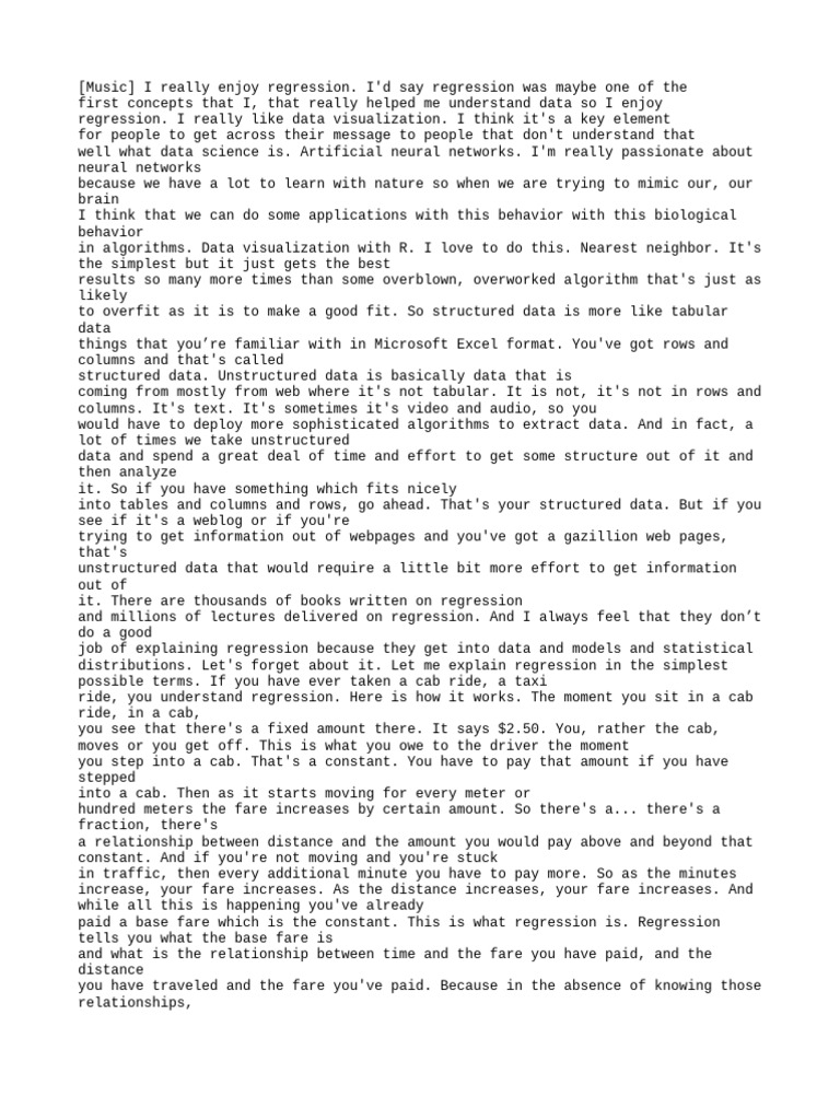 Data Science Topic and Algorithms | PDF | Linear Regression | Data Model