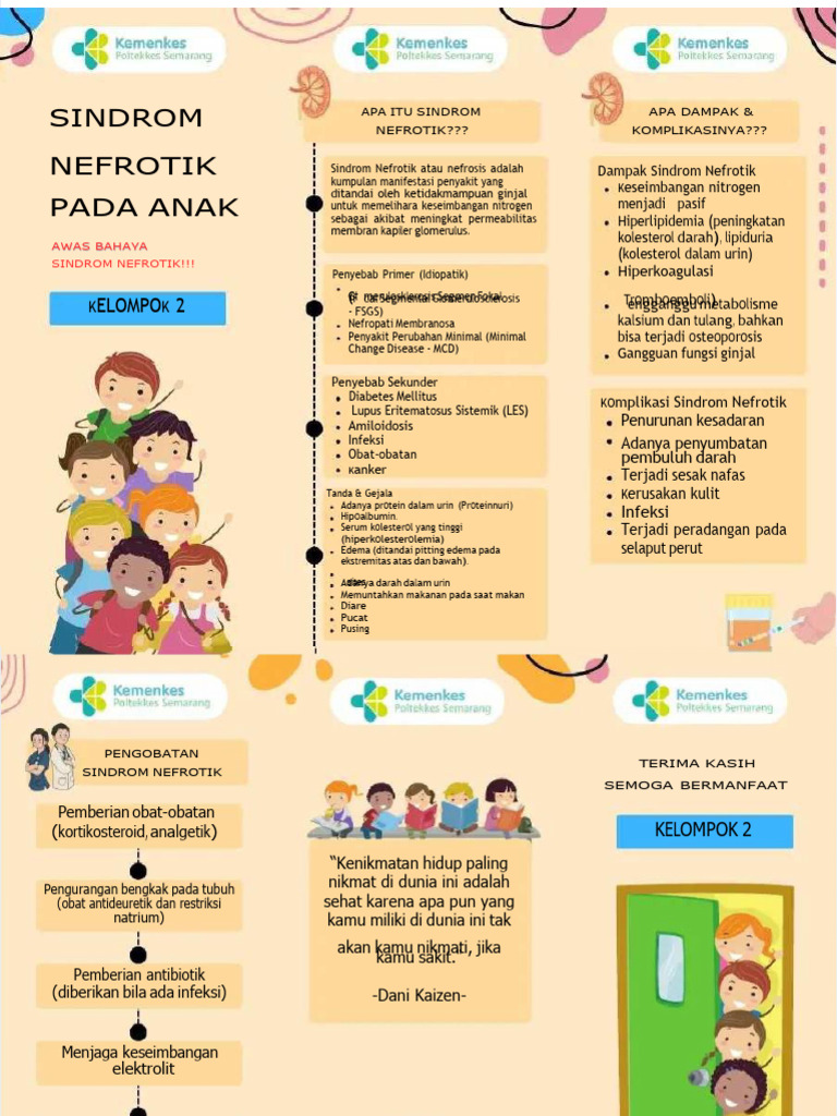 Leaflet Sindrom Nefrotik pada Anak | PDF