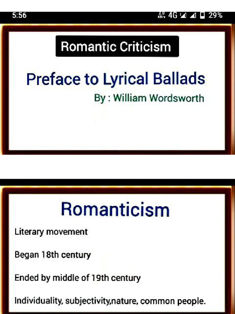 Preface To Lyrical Ballads | PDF
