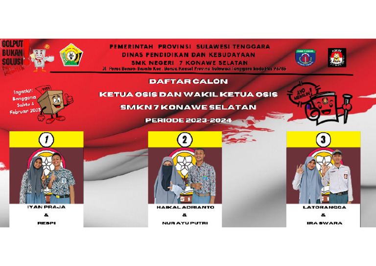 Desain Banner Pilketos | PDF