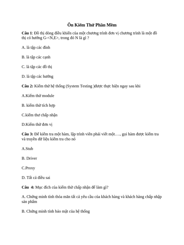 Ôn KTPM | PDF
