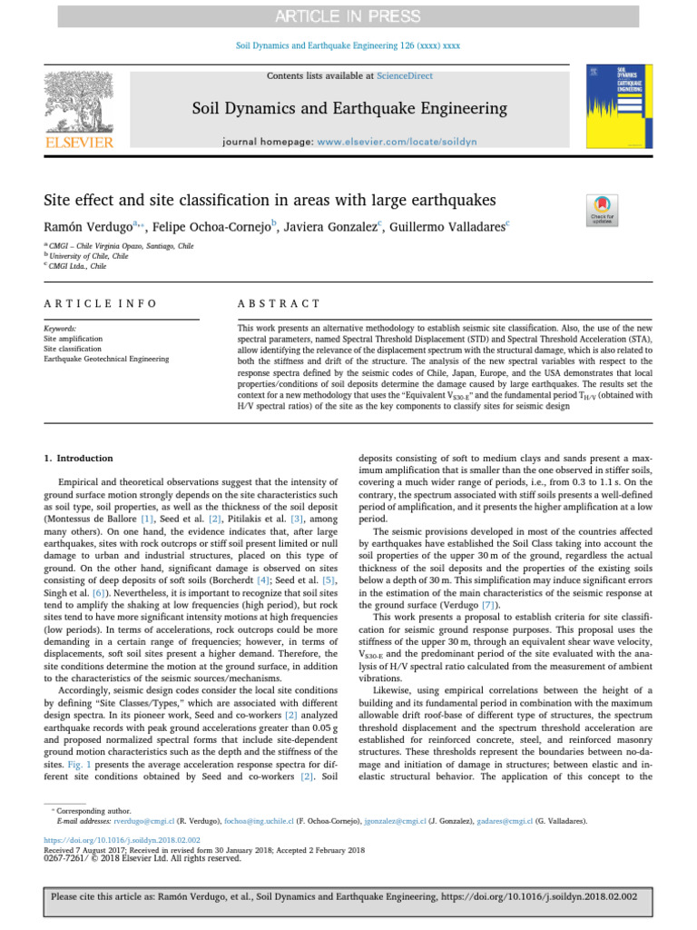 Seismic Site Classification Methodology | PDF | Earthquakes | Moment ...