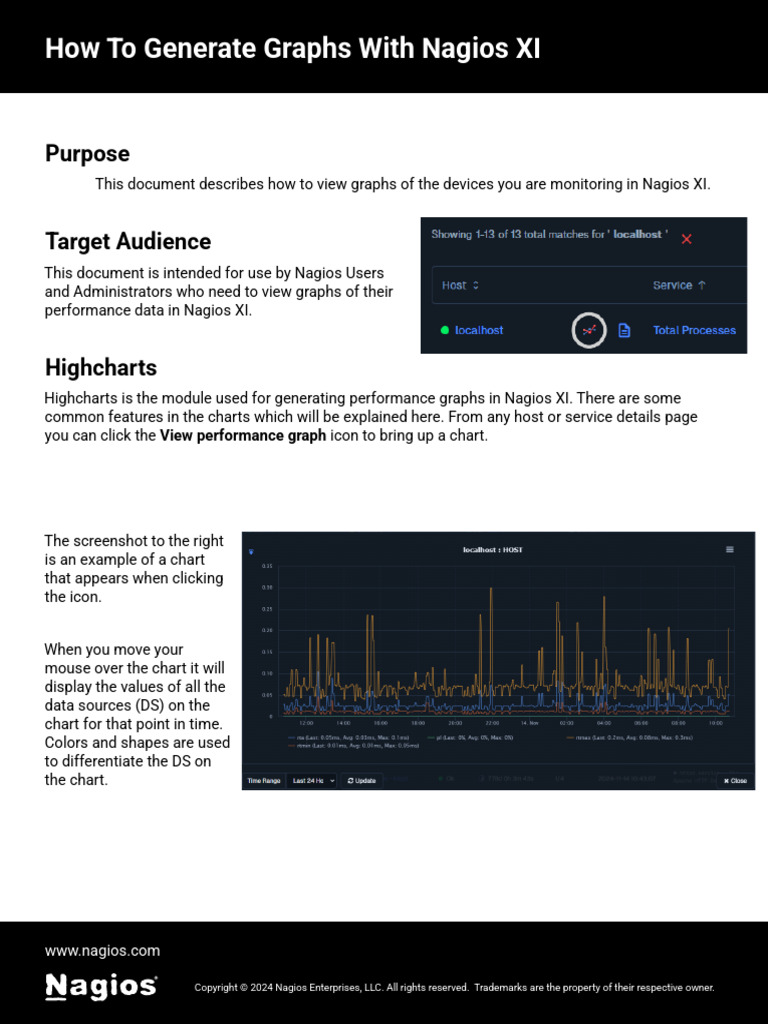 Generating Graphs With Nagios Xi Pdf Icon Computing Software