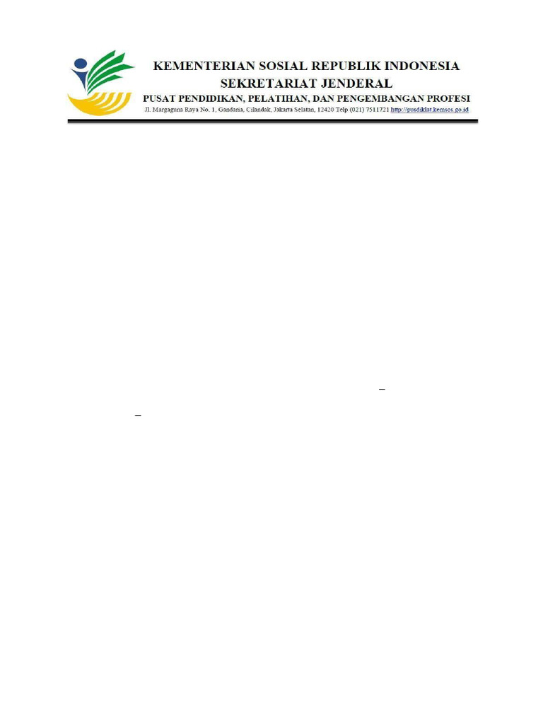 Surat Ke Dinas Sosial Permohonan Asesmen Pdf