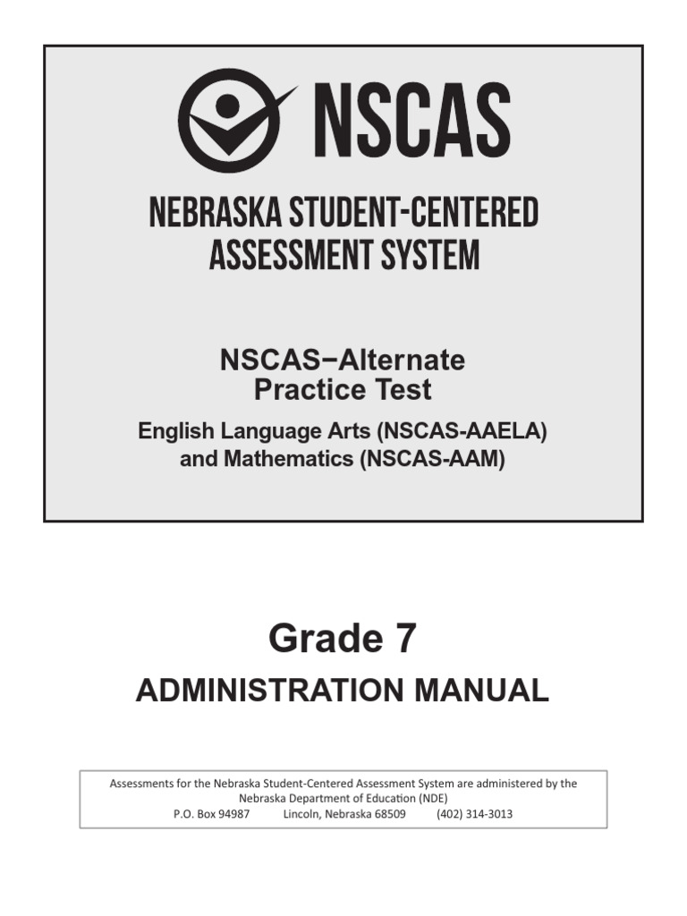 Grade 7 Practice Test Pdf