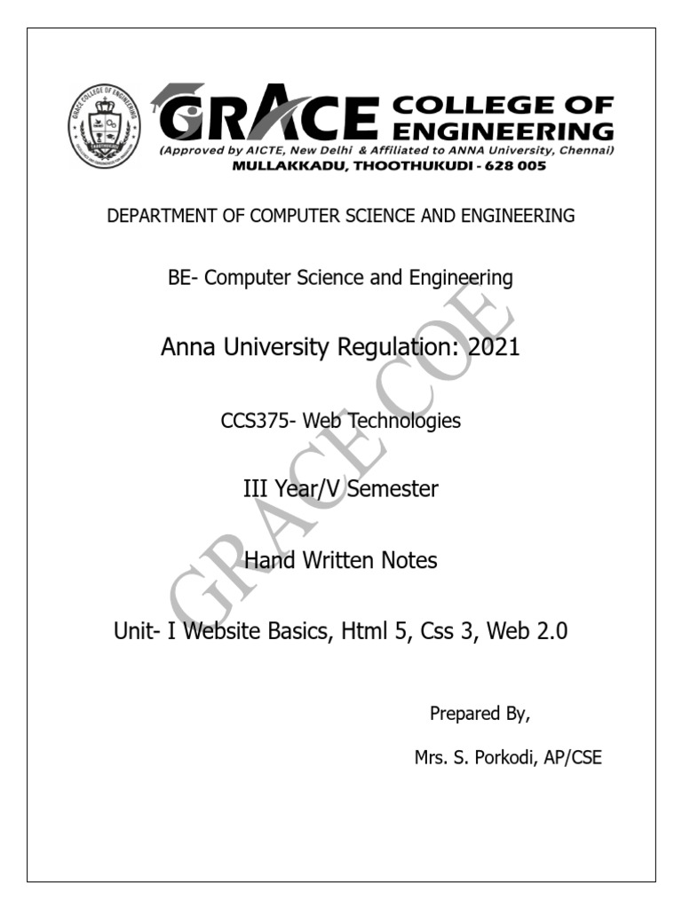 CCS375_WT_UNIT1 (3) | PDF | Websites | Software Development CCS375_WT_UNIT1 (3) | PDF | Websites | Software Development