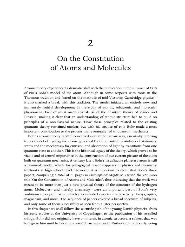 Bohr Model History | PDF | Niels Bohr | Electron