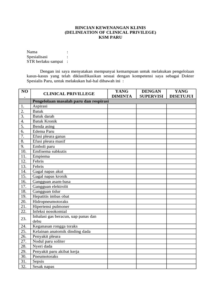 RKK dokter paru | PDF