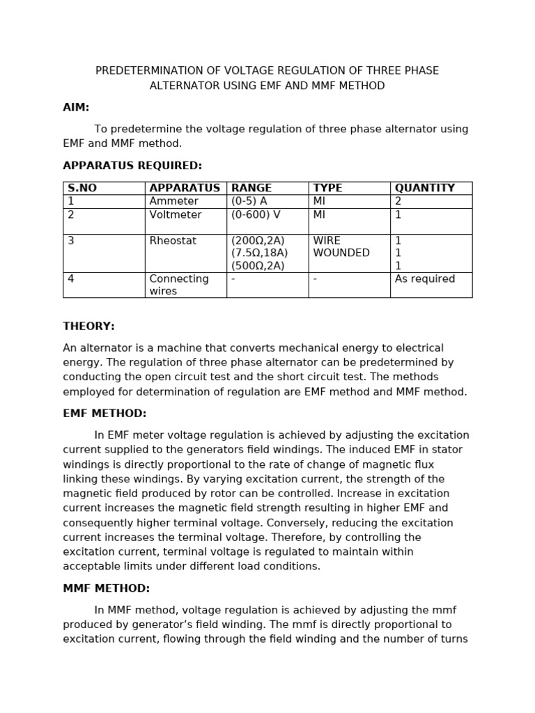 Emf and MMF Methods | PDF | Electric Motor | Voltage