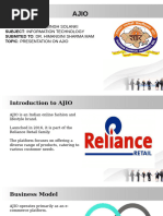 AJIO: India's Digital Fashion Leader | PDF | Brand | Retail