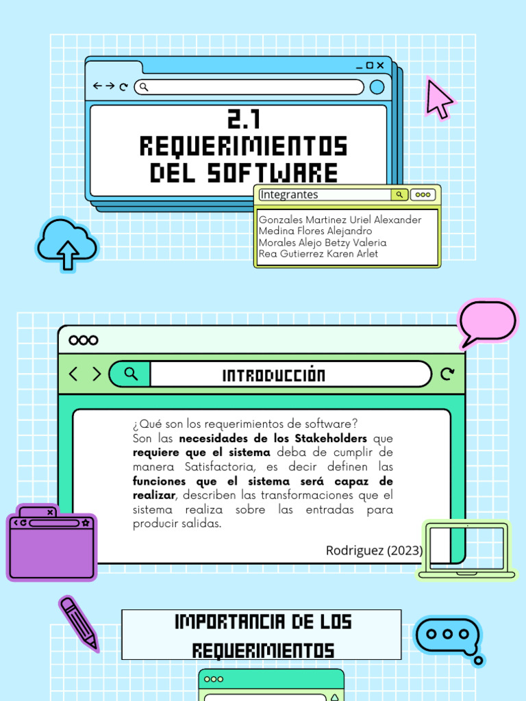 2.1 Requerimientos Del Software | PDF | Software | Ingeniería de software