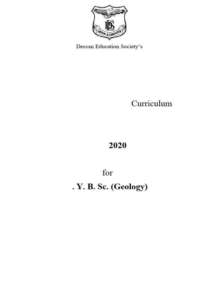 B.Sc. Geology Curriculum NEP 2020 | PDF | Stratigraphy | Structural Geology