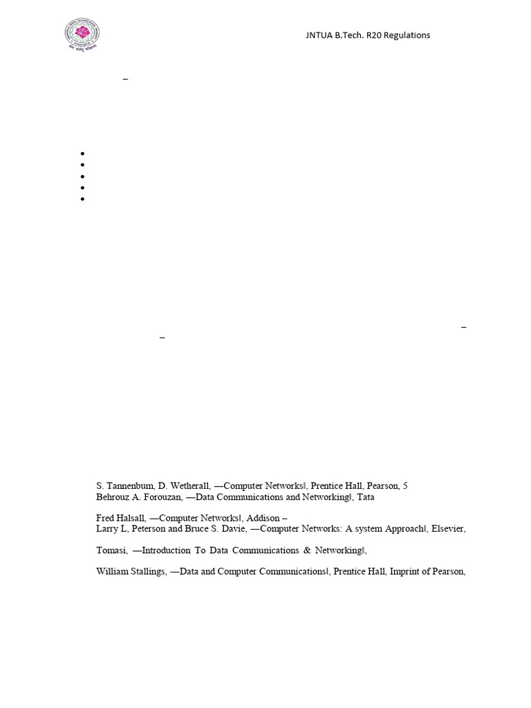 Dcn Syllabus Pdf Computer Network Network Switch