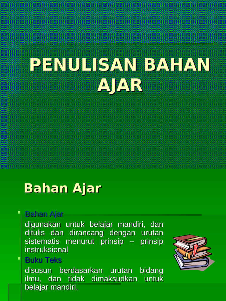 PENULISAN BAHAN AJAR | PDF
