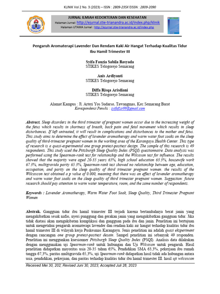 Terapi Rendam Kaki | PDF