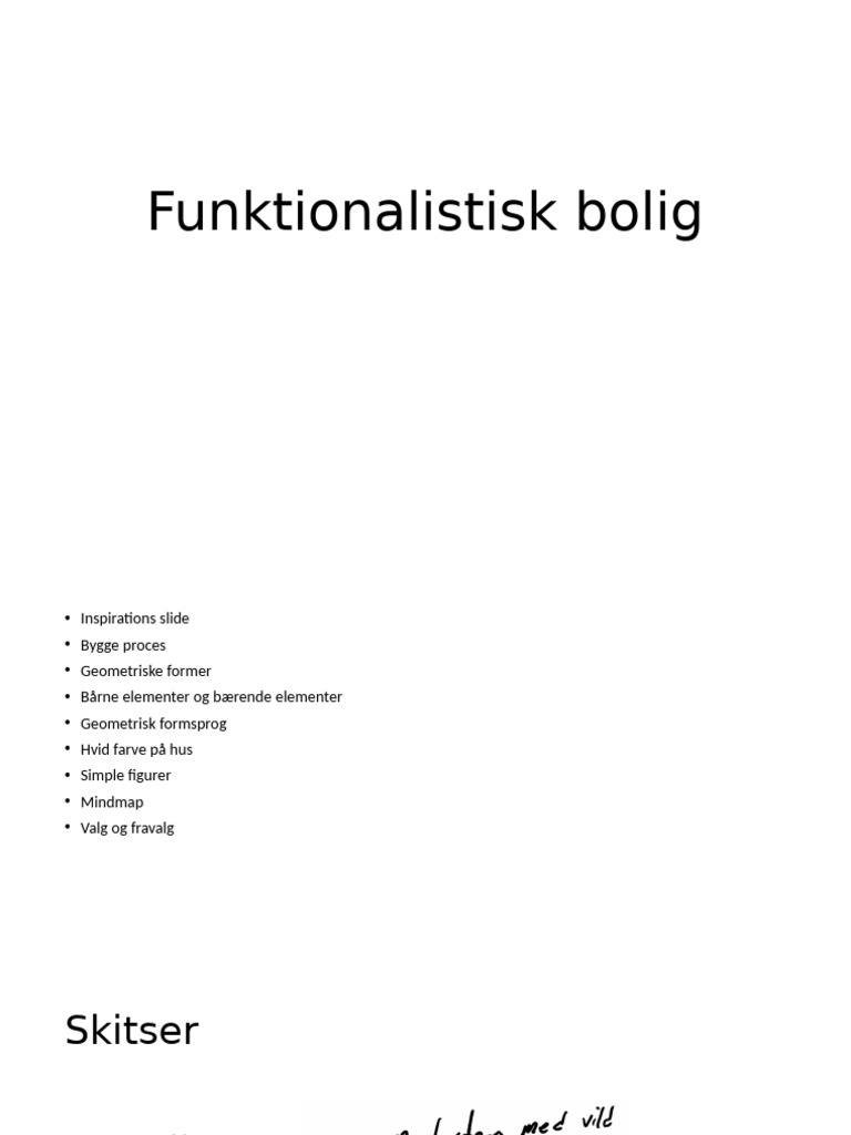 Design Og Arkitektur Funki Hus | PDF