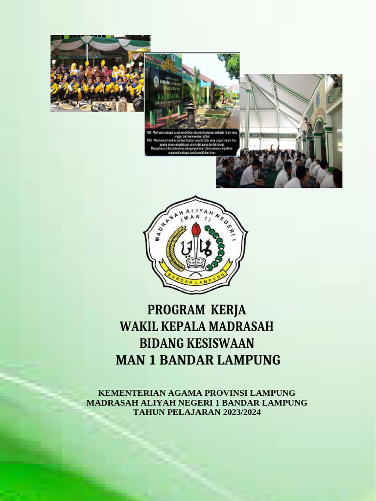 PROGJA Waka Kesiswaan 2023 - 2024 | PDF