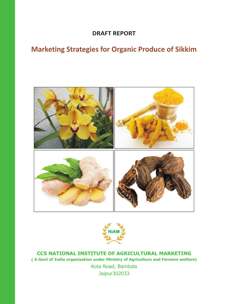 Sikkim Final Report | PDF | Agriculture | Organic Farming