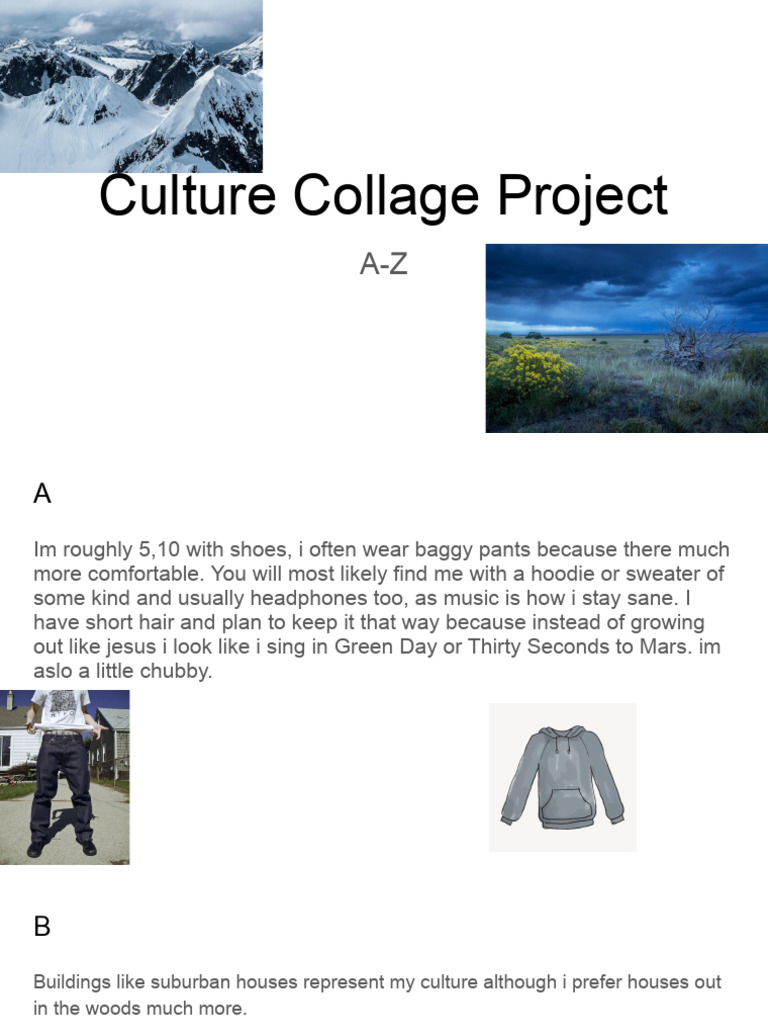 Culture Collage Project. | PDF