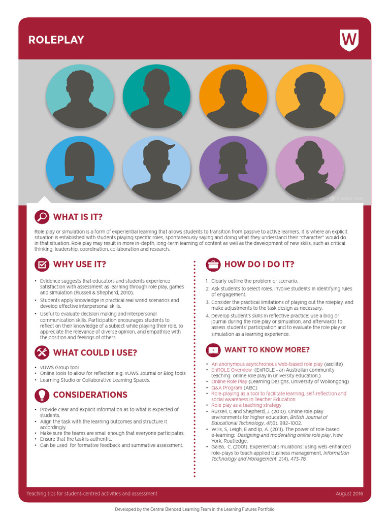 roleplay | PDF | Learning | Reflective Practice