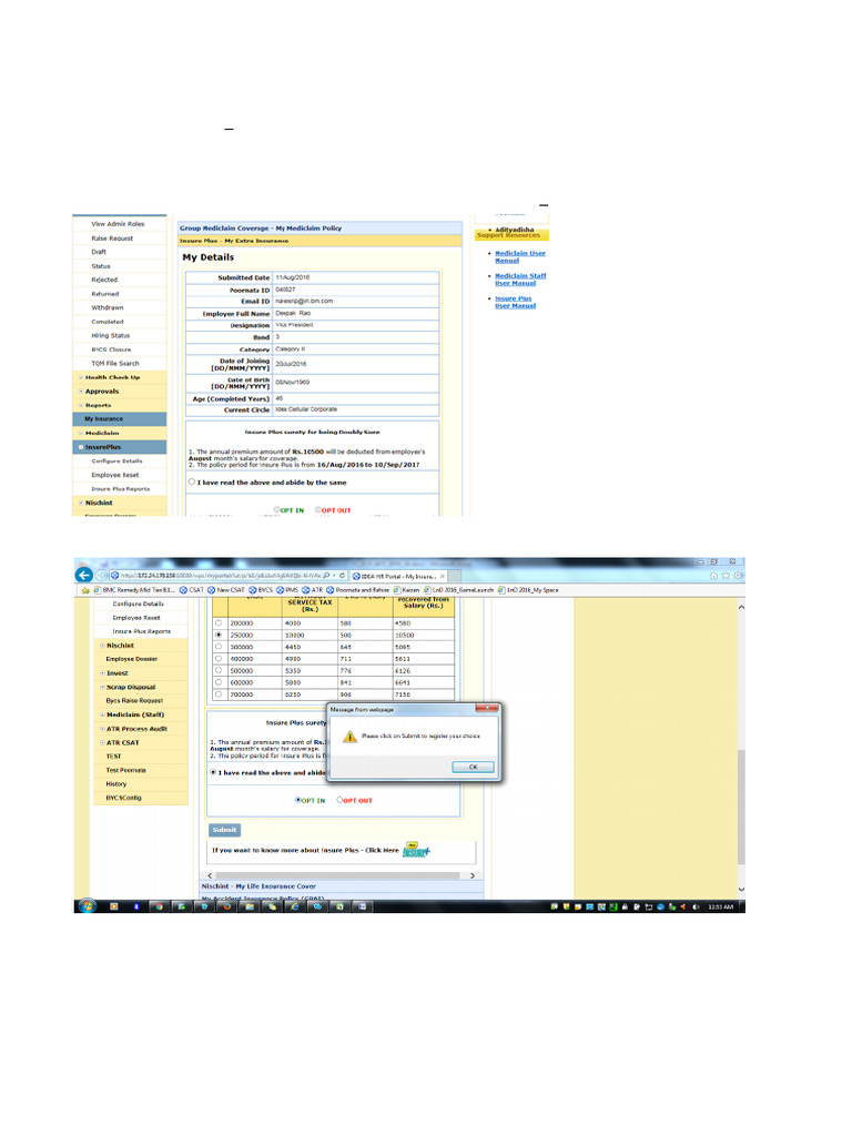 Insureplus User | PDF