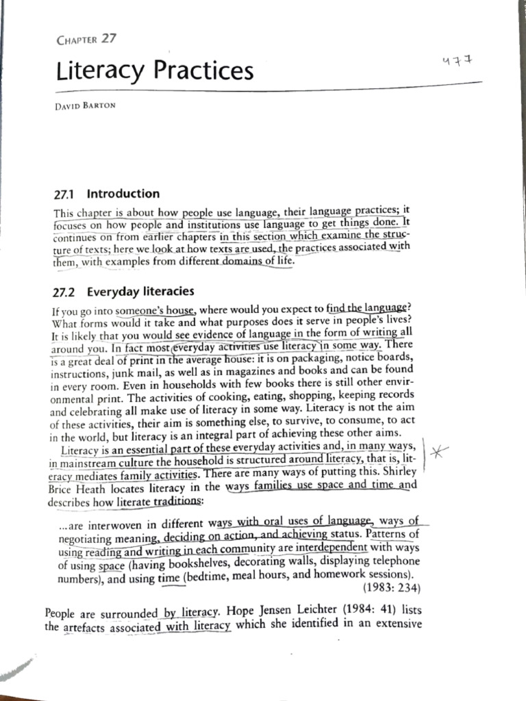 Barton. Literacy Practices | PDF | Recipe | Literacy