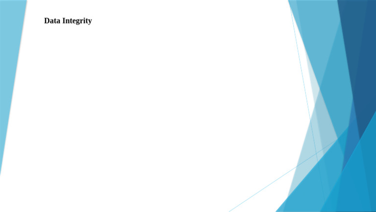 Data Integrity | PDF