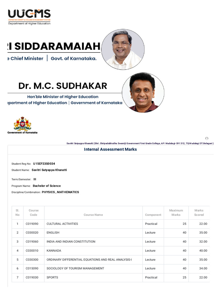 3rd Sem Internal | PDF | Physics | Theoretical Physics