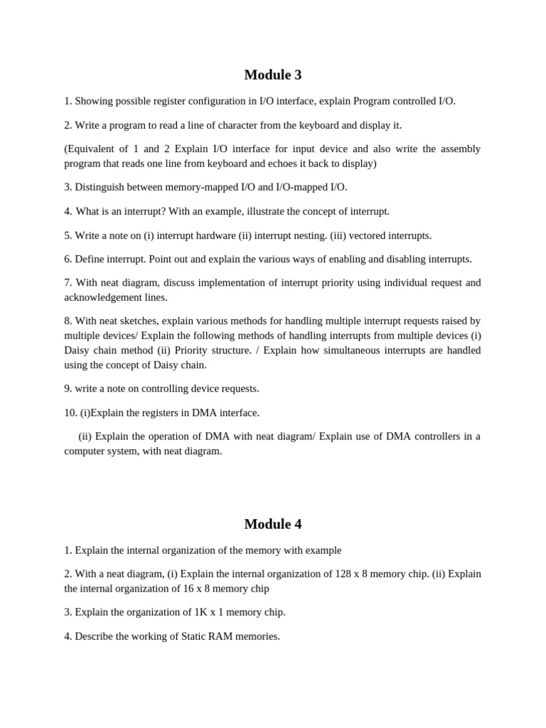 COA_Modules_3_4_5 | PDF | Computer Data Storage | Input/Output