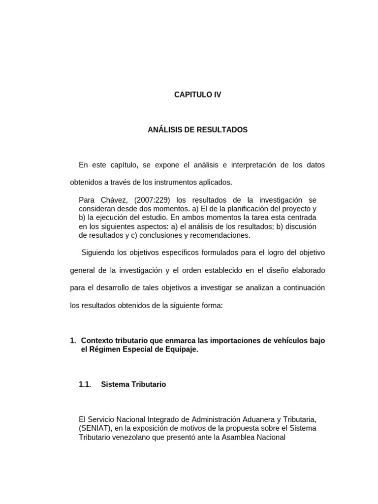 CAPÍTULO IV RESULTADOS | PDF | Impuestos | Estado (política)