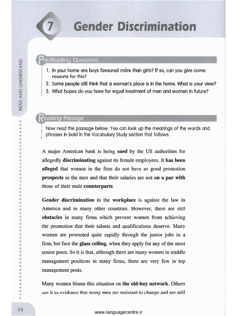 4 Ban - Gender Discrimination | PDF