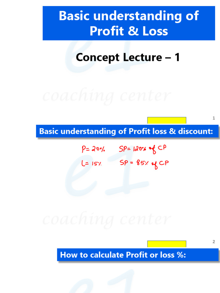 Concept Lecture 1 | PDF