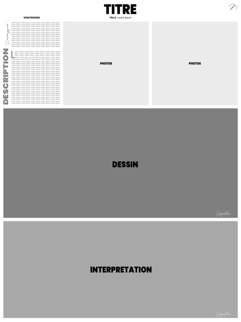 GABARI MISE EN PAGE AFFICHAGE | PDF